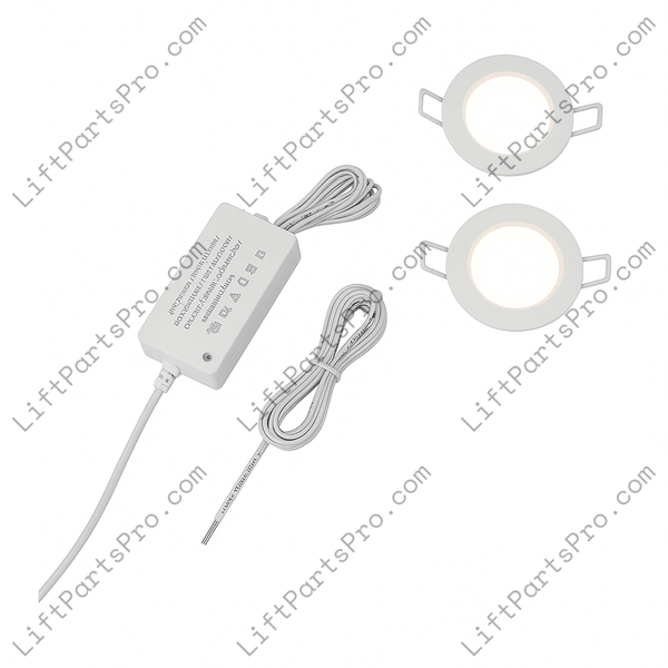 Universal Elevator Cab Ceiling LED Light Kit - 120VAC to 12VDC – Lift ...
